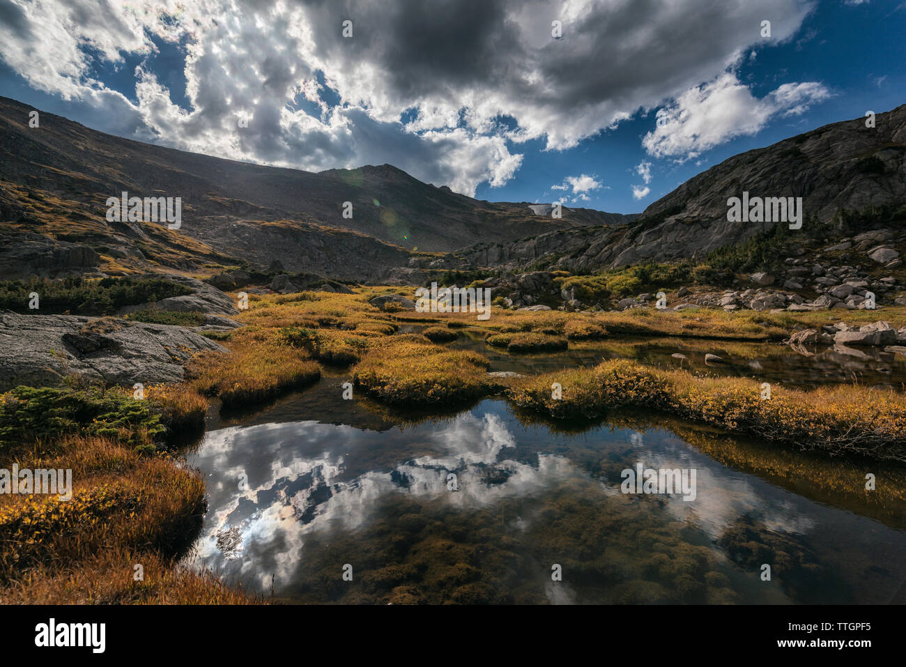 Alpine lake in the Indian Peaks Wilderness Stock Photo - Alamy