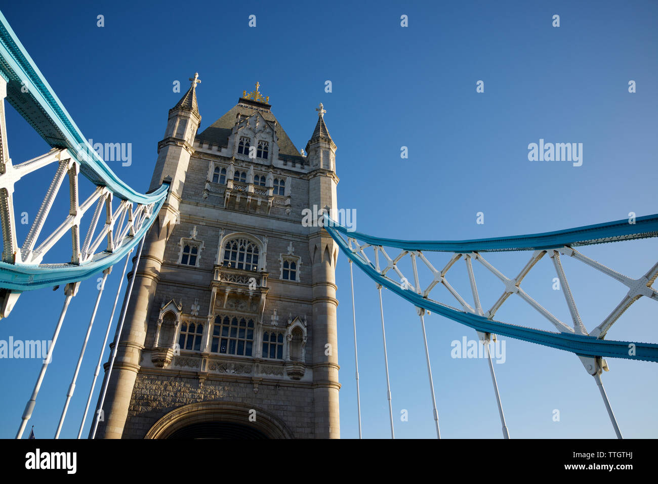 Tower Bridge in London during a clear day Stock Photo - Alamy
