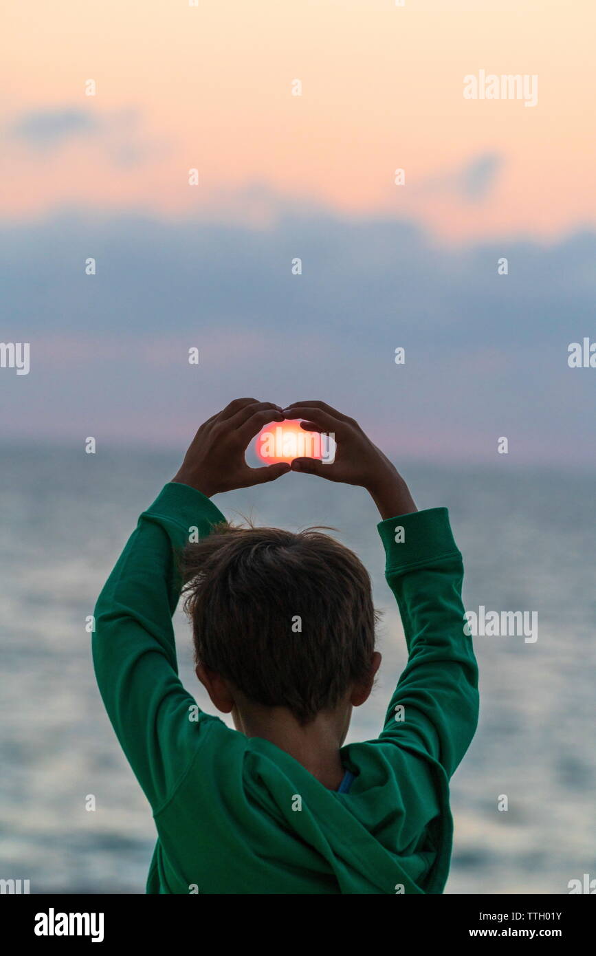 Child hands heart shape hi-res stock photography and images - Alamy