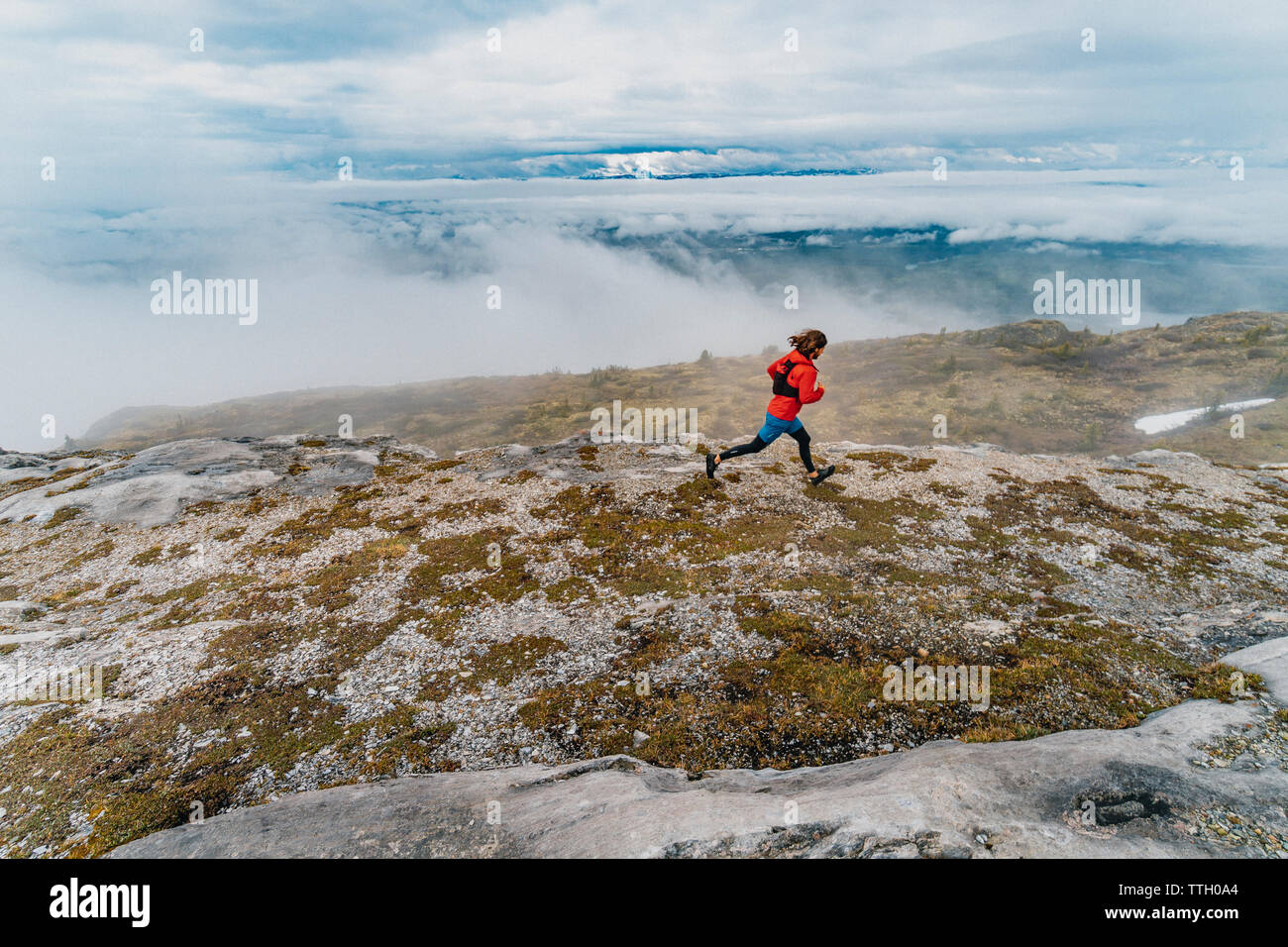 Running High Above Whitehorse Stock Photo - Alamy