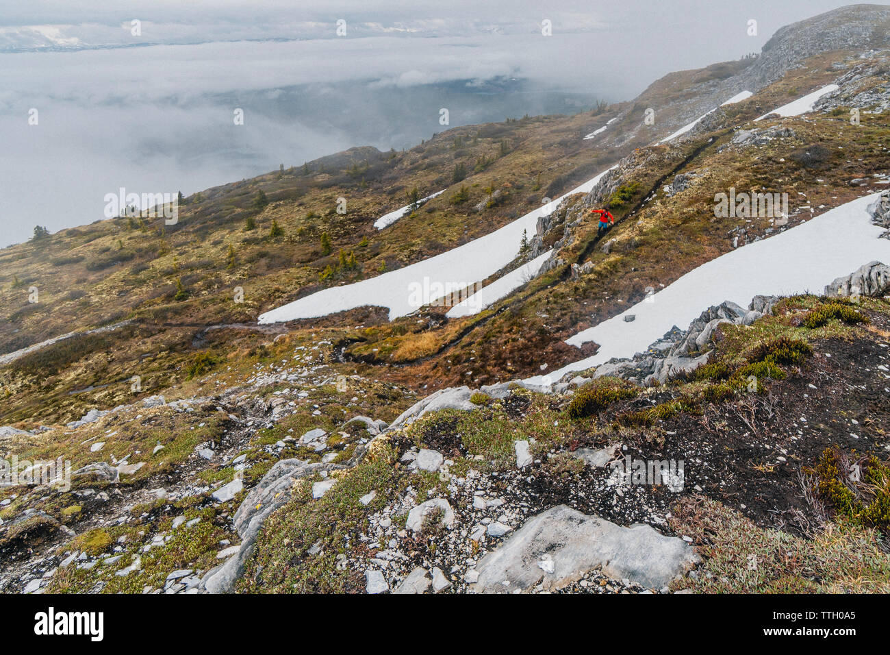 Running Winding Single Track Stock Photo - Alamy