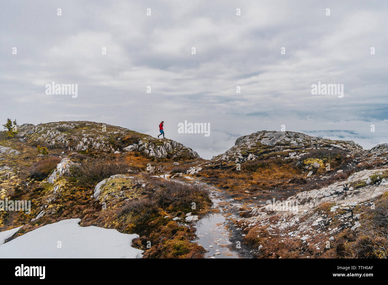 Running Above the Clouds Stock Photo - Alamy