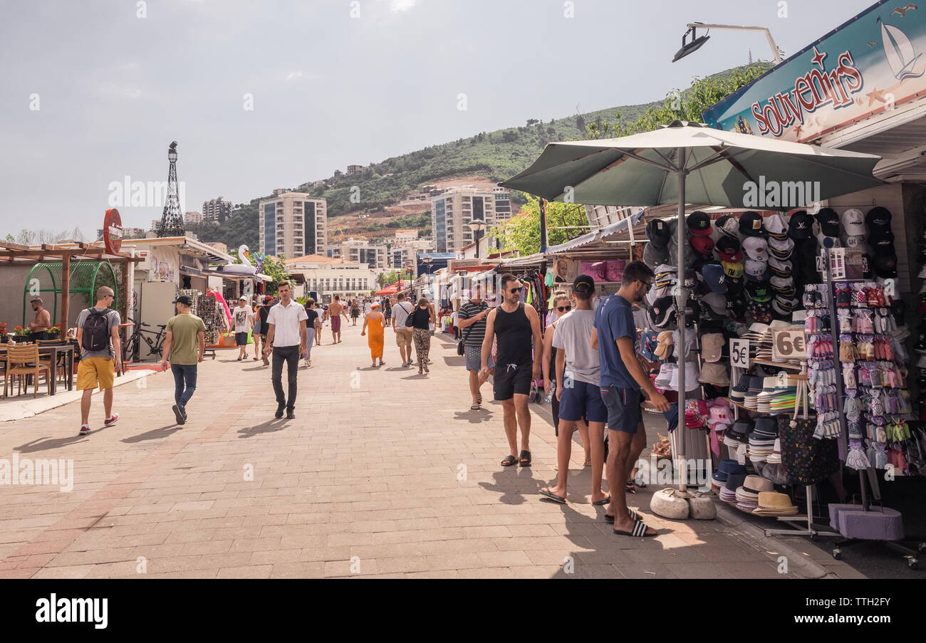 Montenegro budva promenade hi-res stock photography and images - Alamy