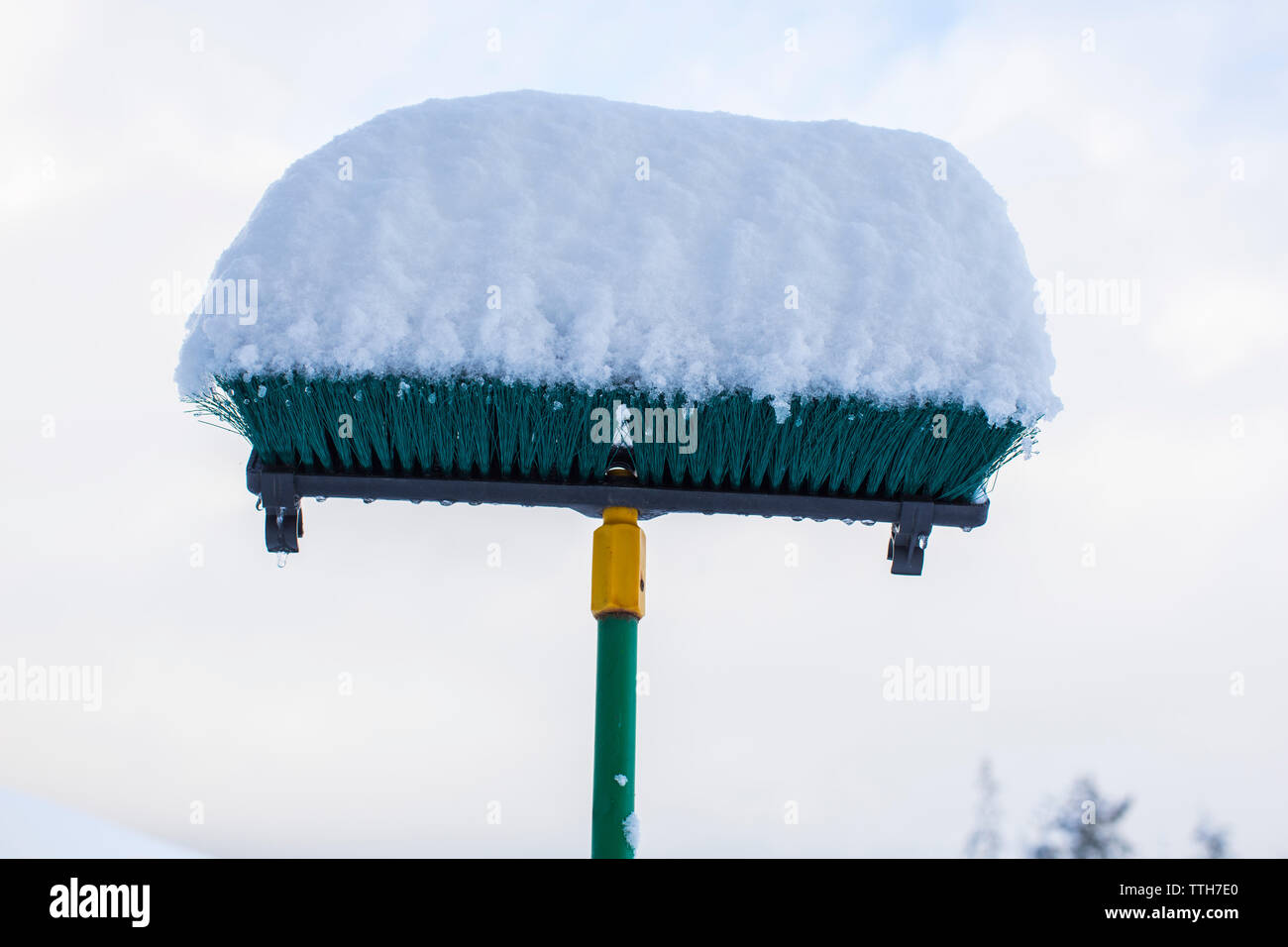 Snow Broom High Resolution Stock Photography and Images - Alamy