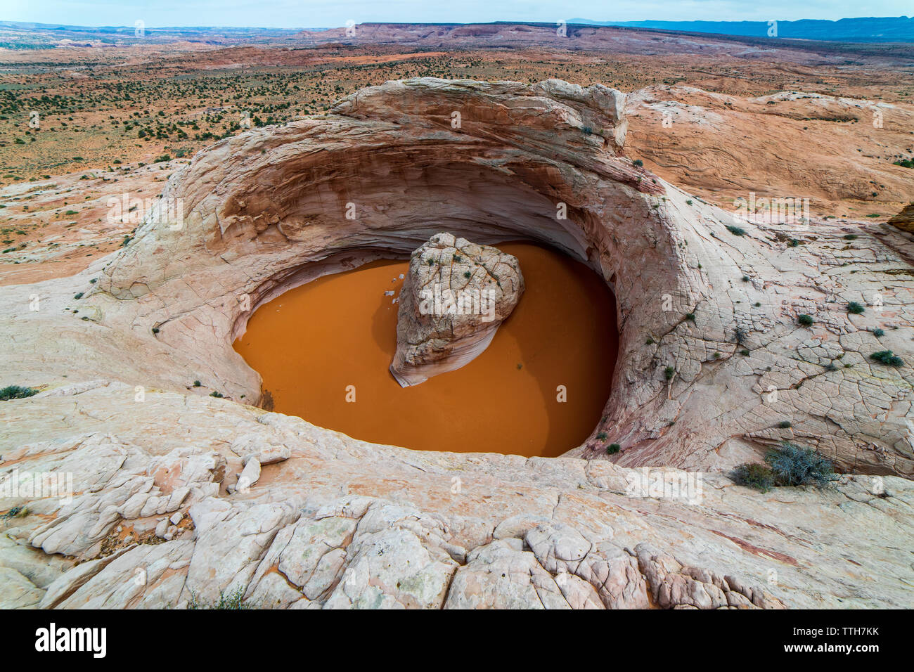 Unique rock and sand formation in desert Stock Photo - Alamy