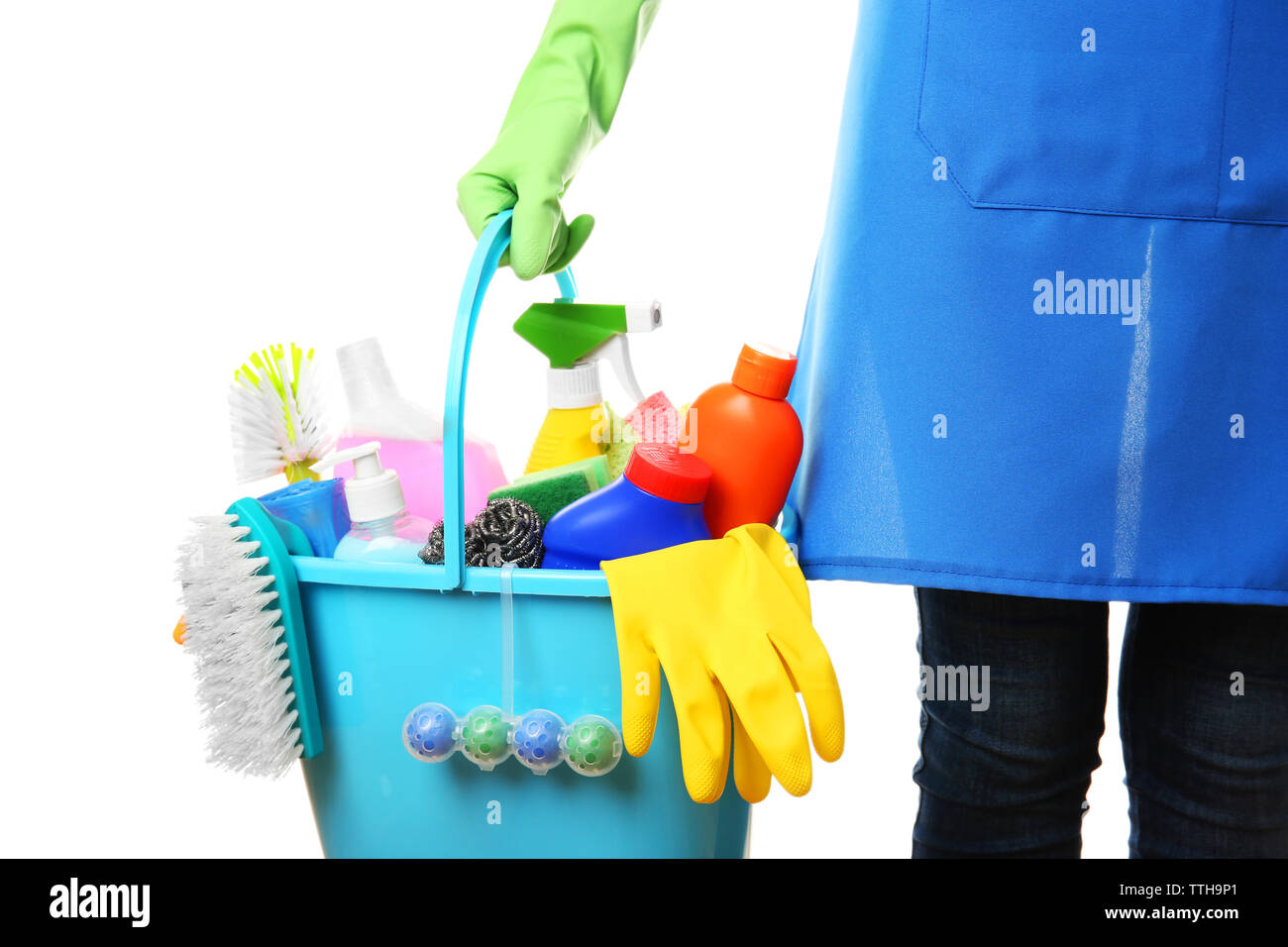 Woman Hand Cleaning Products High Resolution Stock Photography and ...