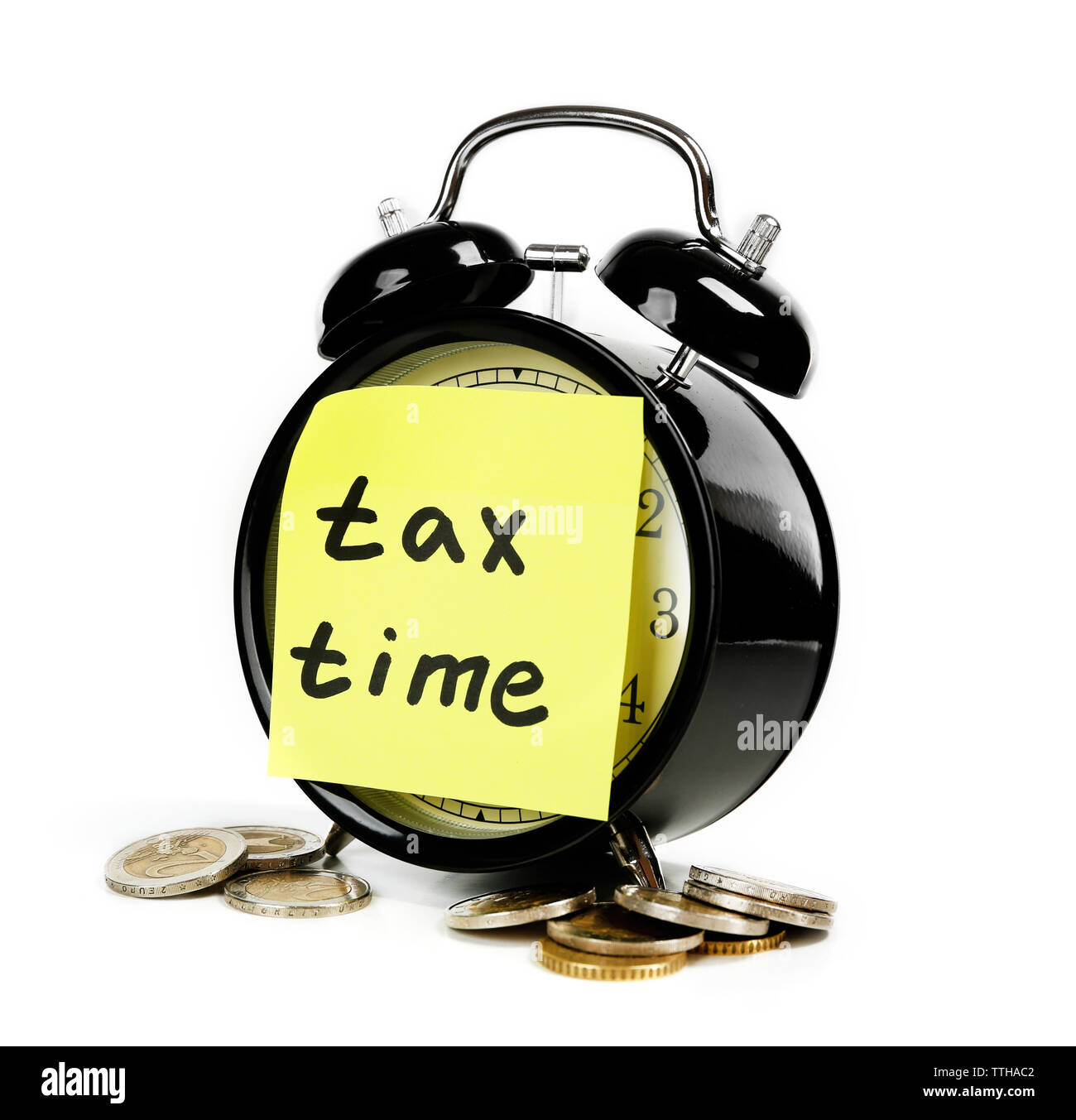 Tax time on alarm Cut Out Stock Images & Pictures - Alamy