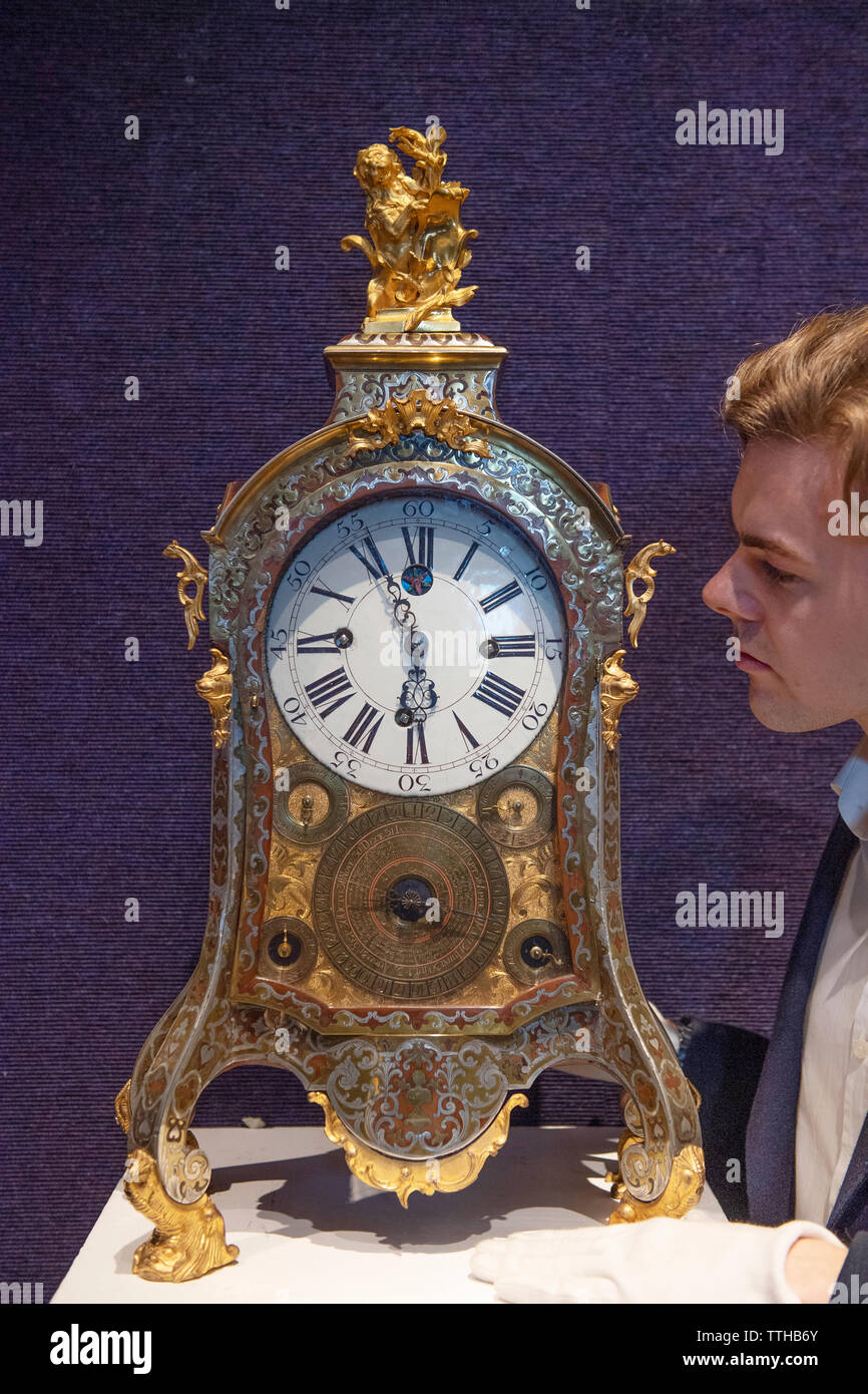 Bonhams, London, UK. 17th June 2019. Bonhams Fine Clocks preview of ...