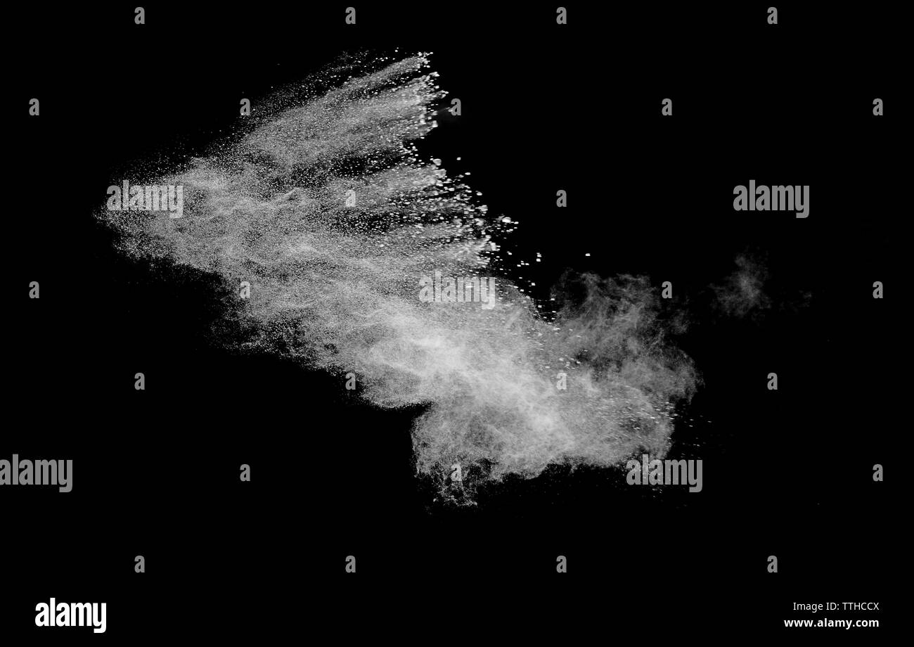 White powder cloud Black and White Stock Photos & Images - Alamy