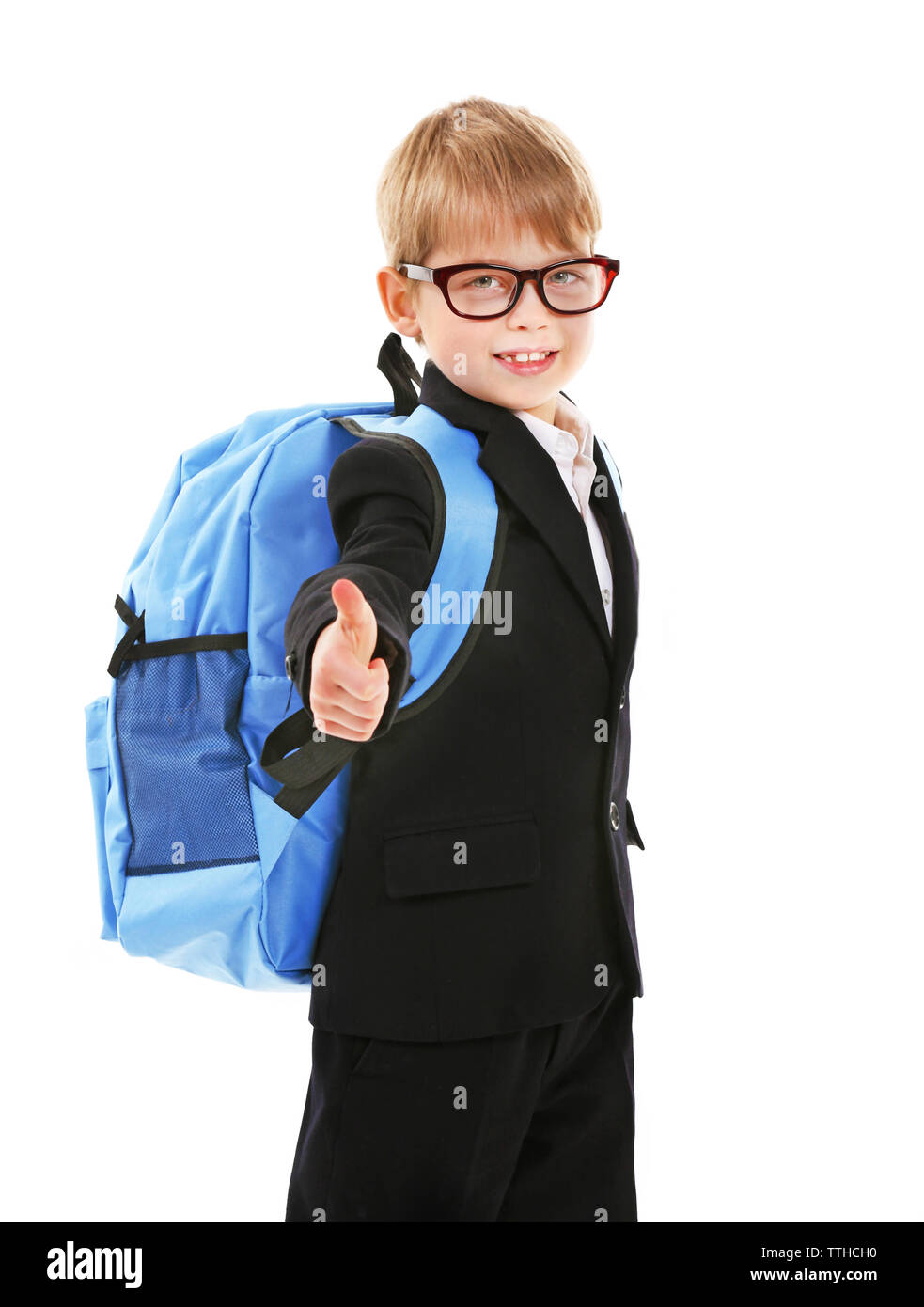 Schoolboy uniform rucksack hi-res stock photography and images - Alamy