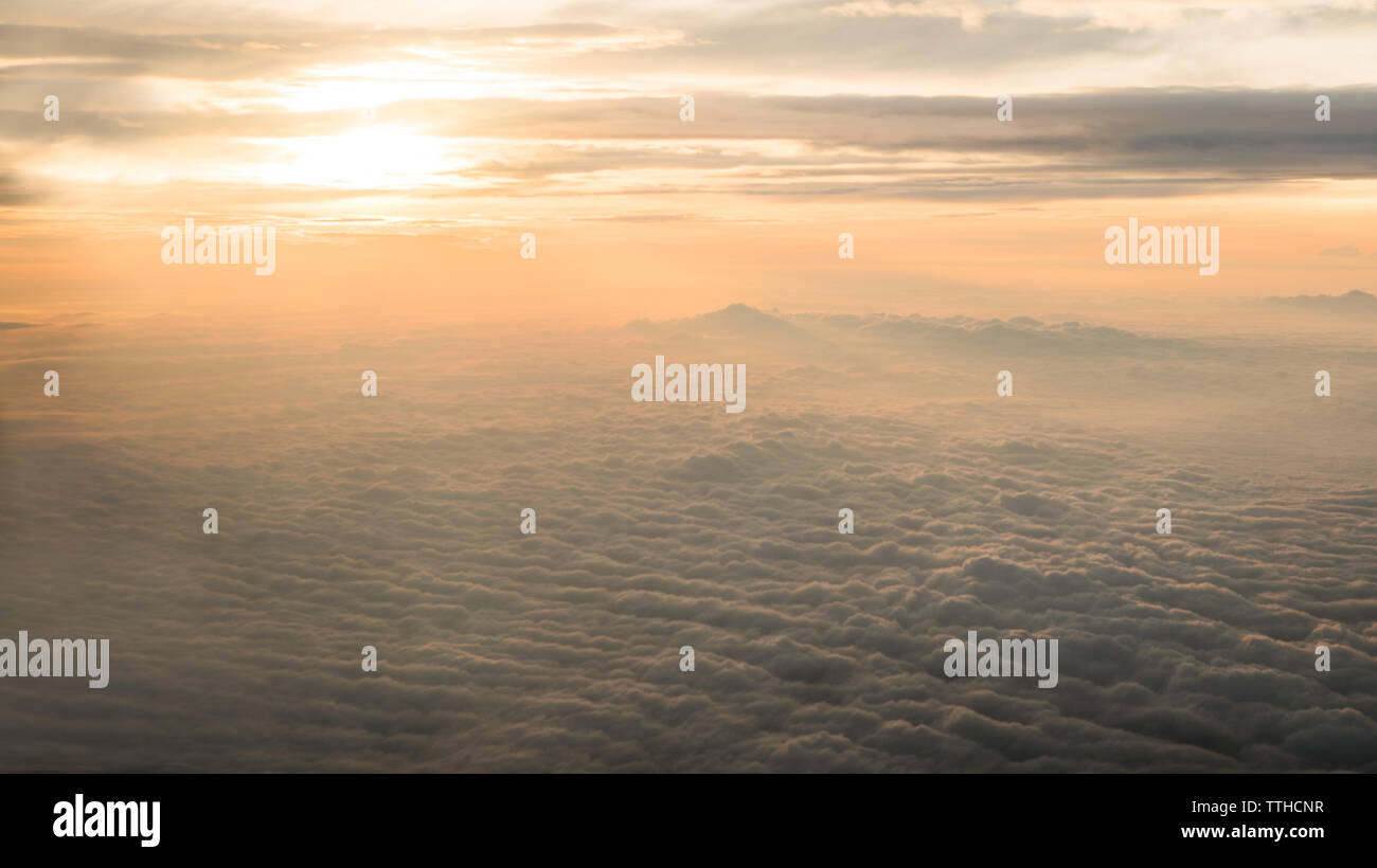 Flying through mist sunrise top hi-res stock photography and images - Alamy