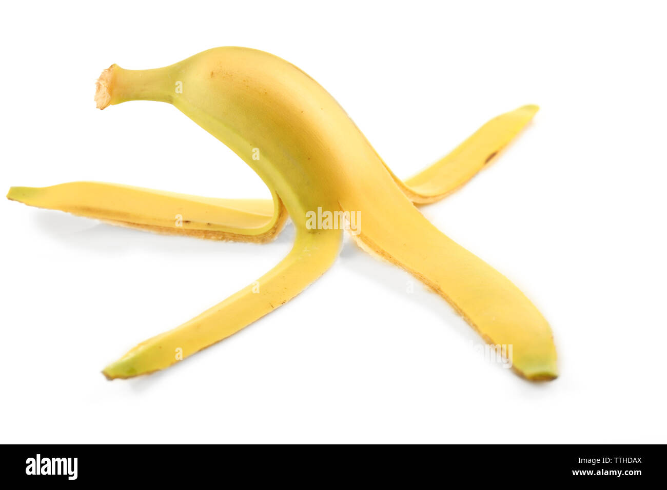 Banana peel slip Cut Out Stock Images & Pictures - Alamy
