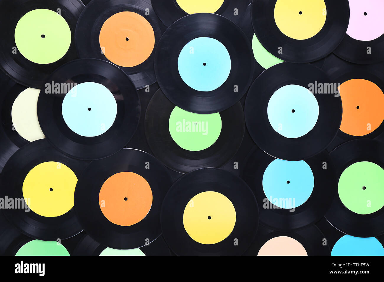 Vinyl records background Stock Photo - Alamy