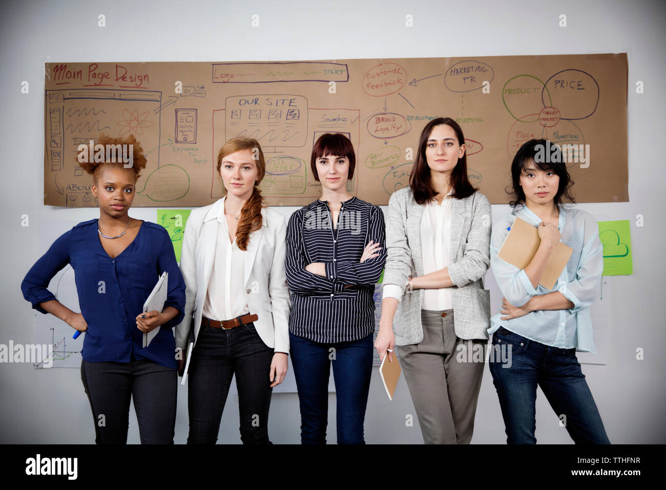 Business looking at wall chart hi-res stock photography and images - Alamy