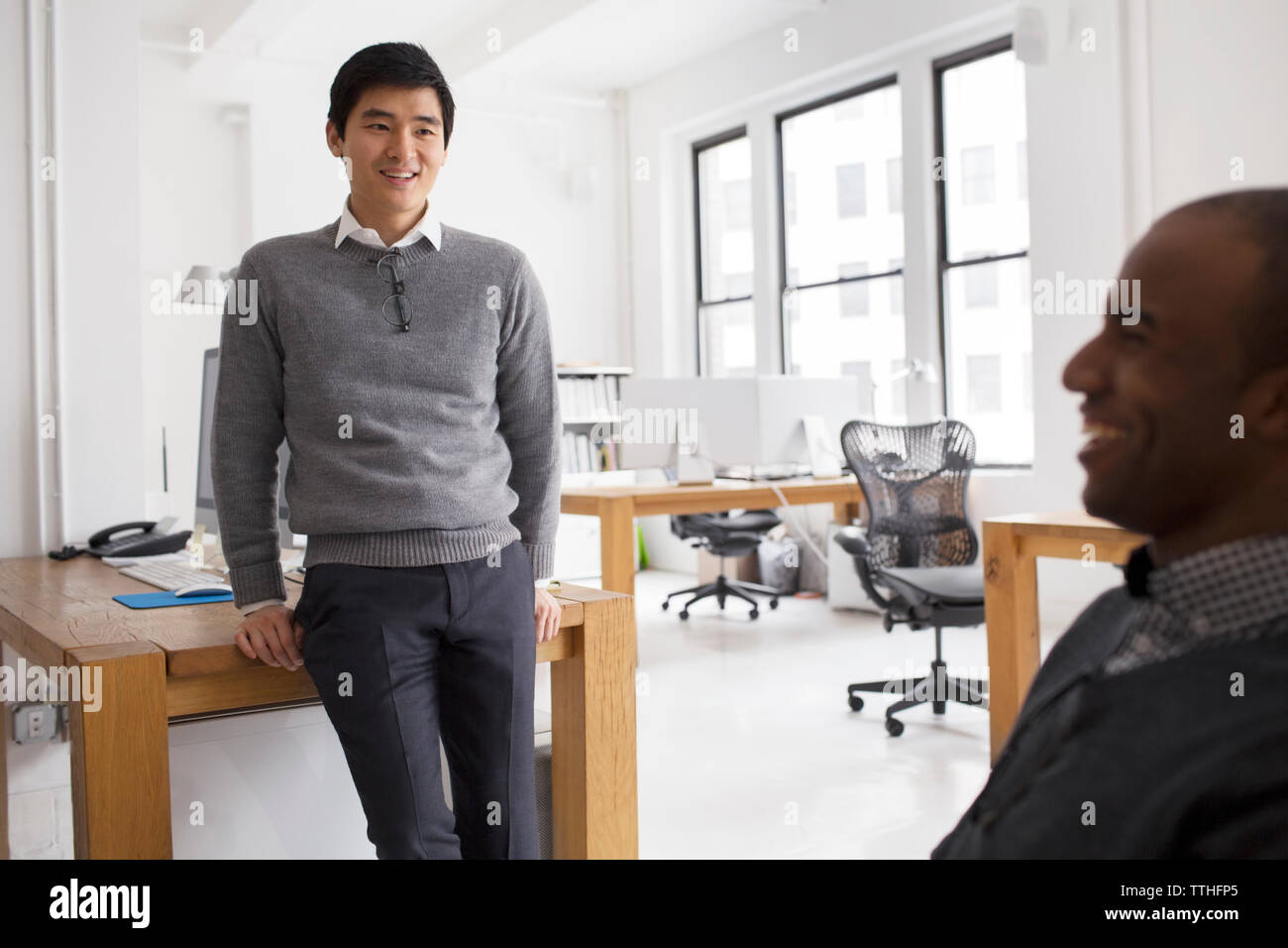 Two group discussion hi-res stock photography and images - Alamy