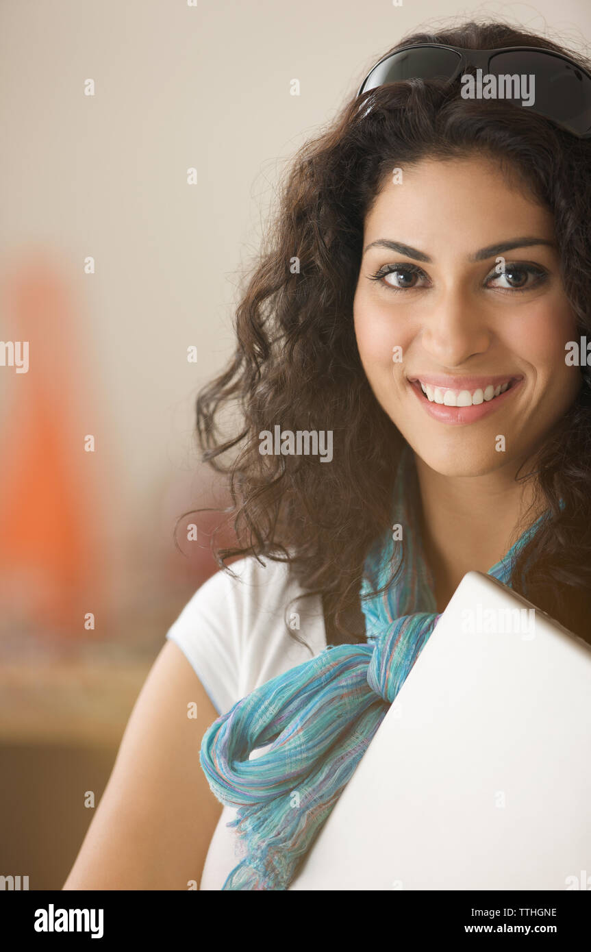 Portrait of a college student smiling Stock Photo - Alamy
