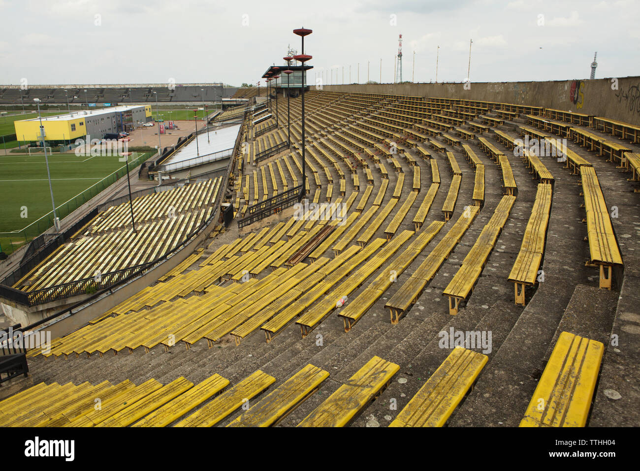 Eastern tribune of the Strahov Stadium (Velký strahovský stadion ...