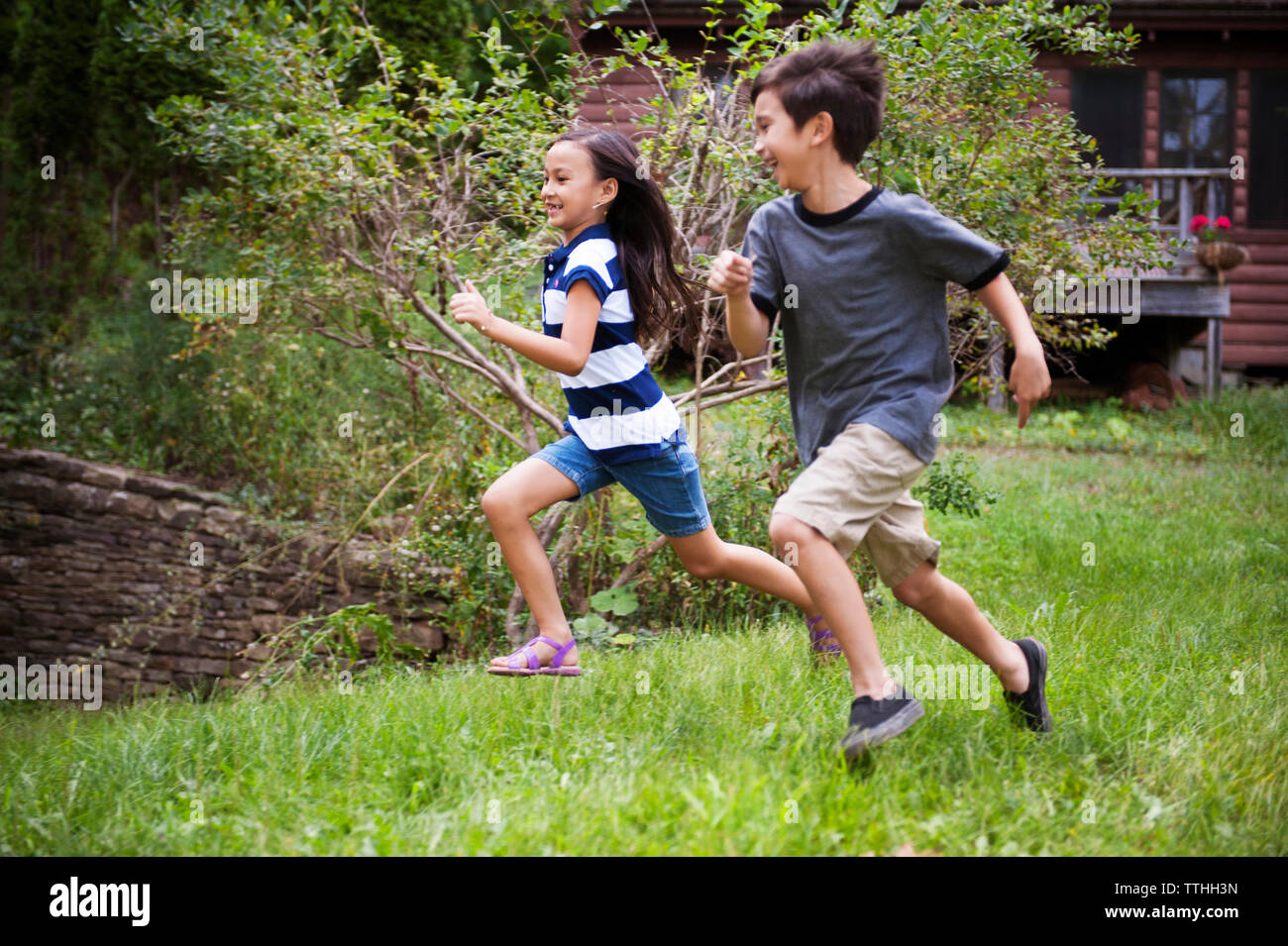 Cheerful boy years old running hi-res stock photography and images - Alamy