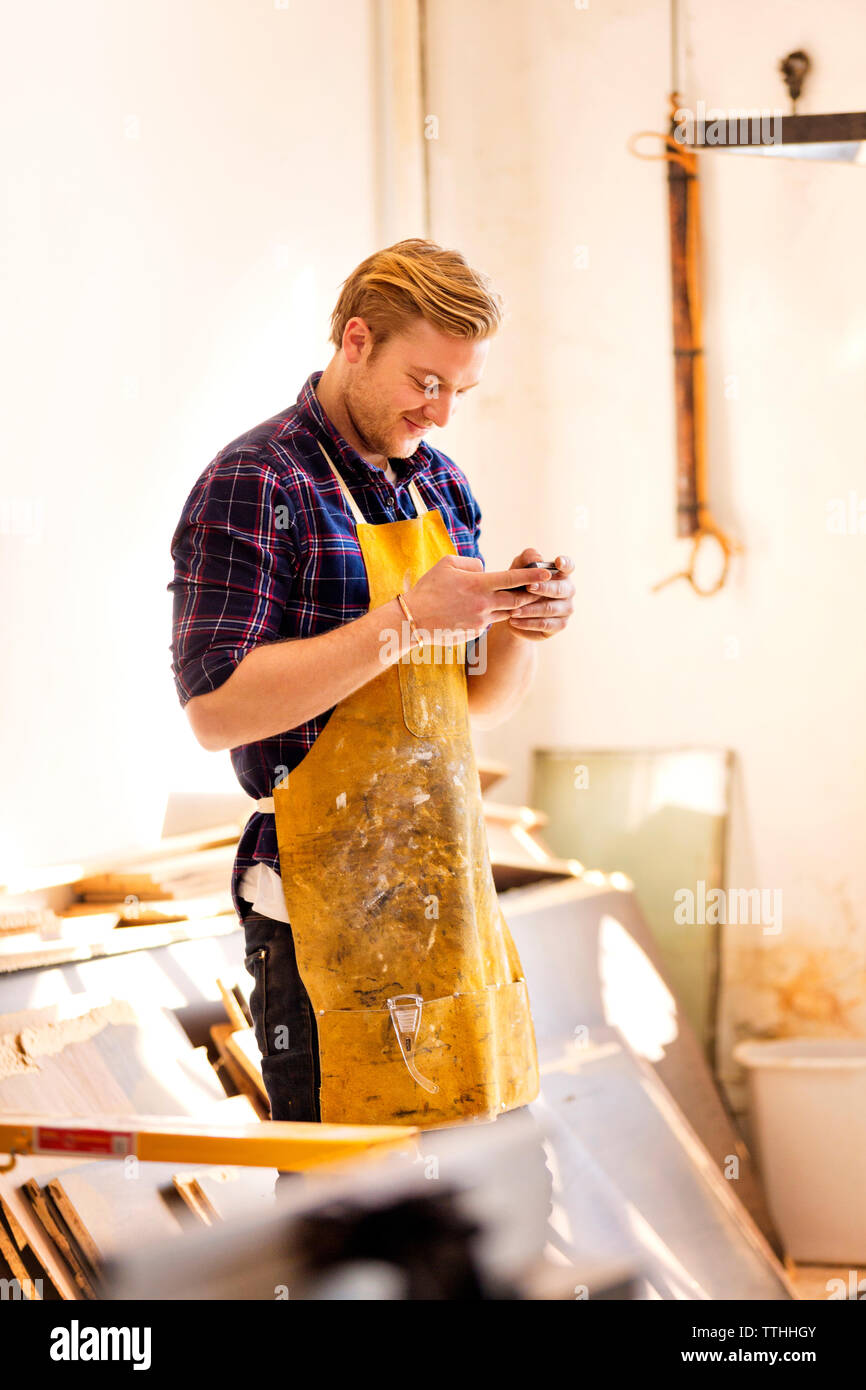 Male side view smile hi-res stock photography and images - Alamy