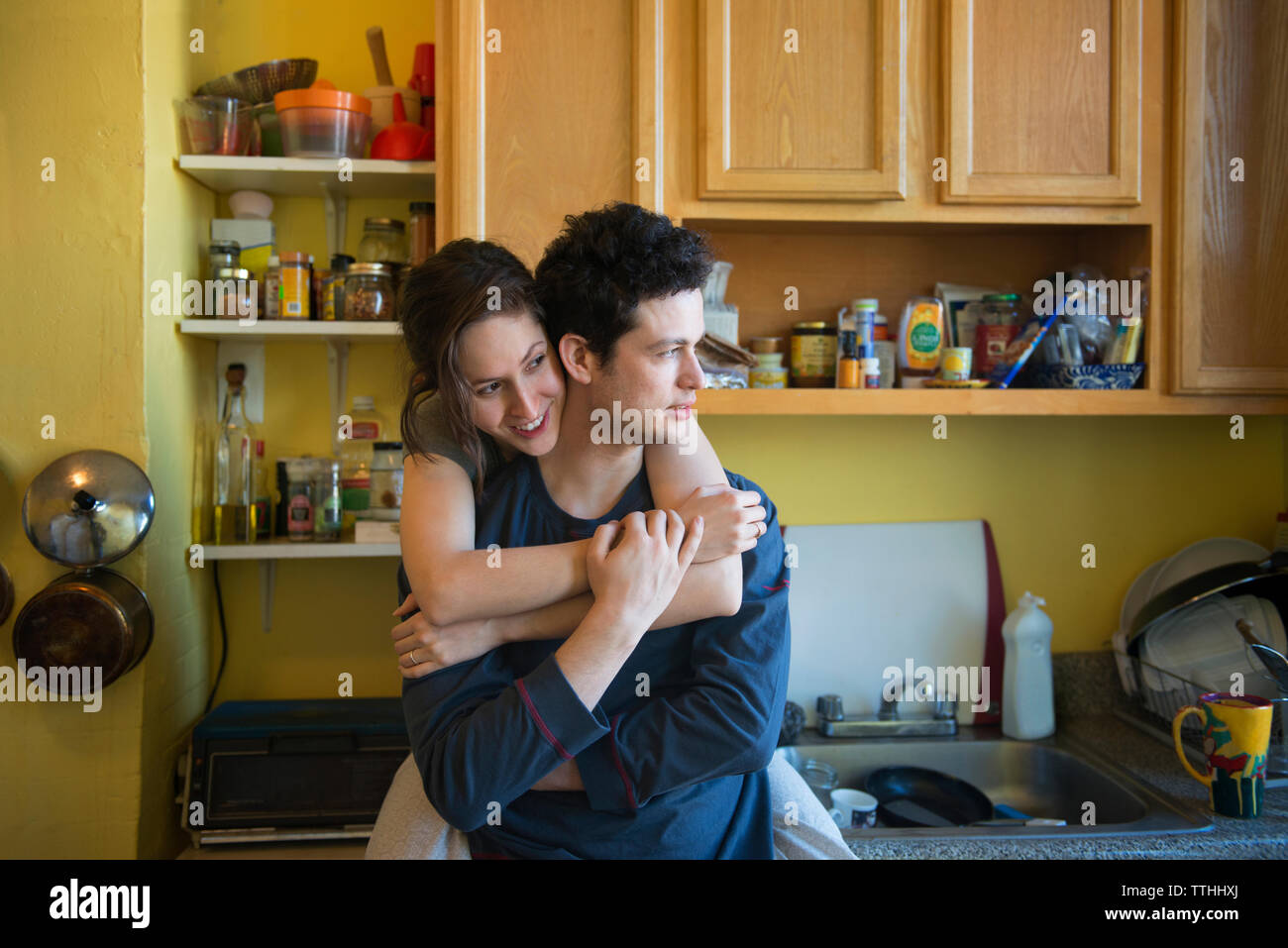 Embracing kitchen hi-res stock photography and images - Alamy