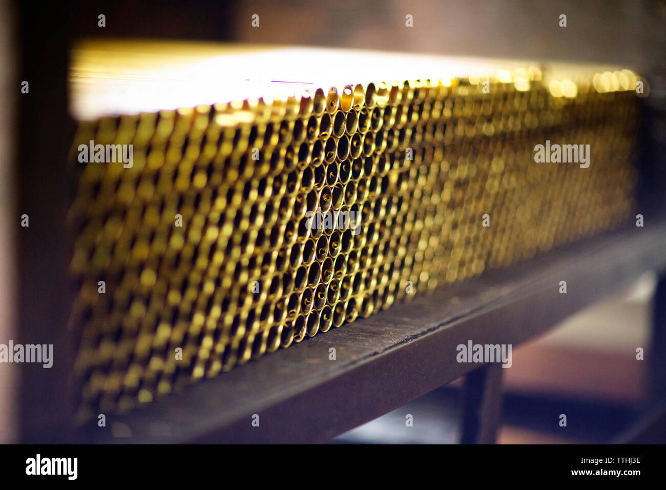 Gold pipes hi-res stock photography and images - Alamy