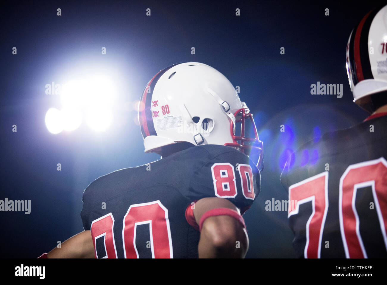 Teenagers football rear view hi-res stock photography and images - Alamy