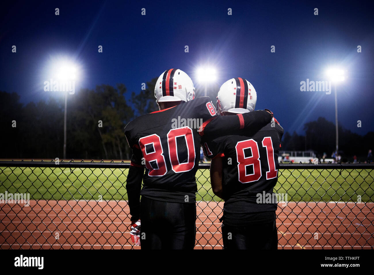 American Football Player Standing