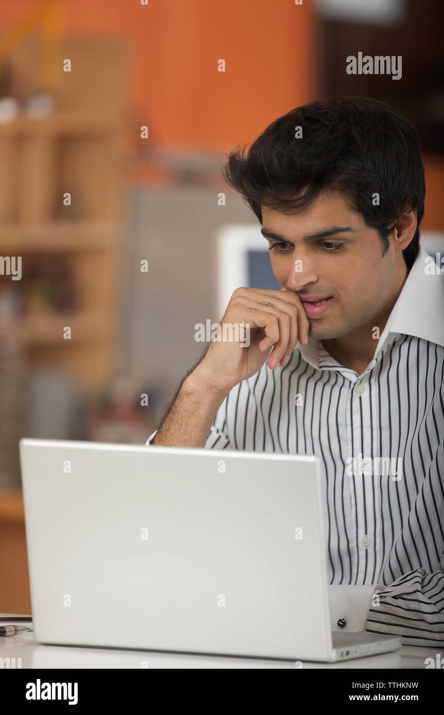 Black businessman working home using hi-res stock photography and ...