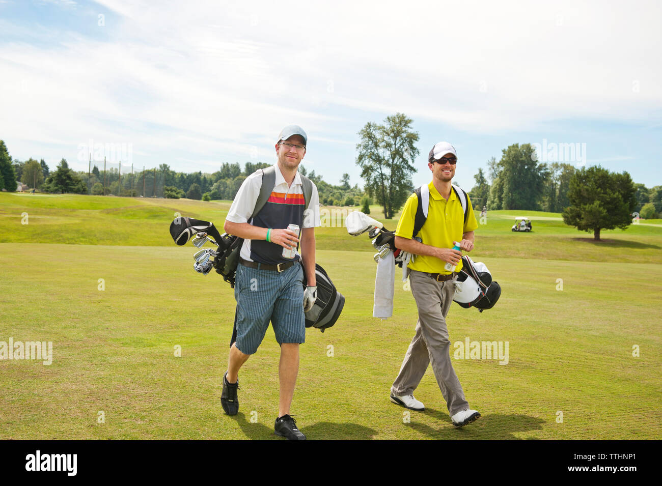 Walking with golf hi-res stock photography and images - Alamy