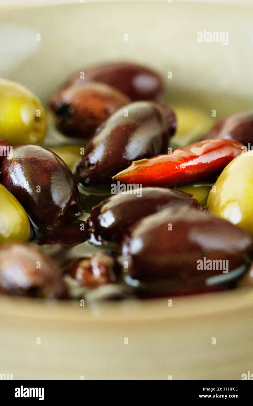 Close up of olives hi-res stock photography and images - Alamy
