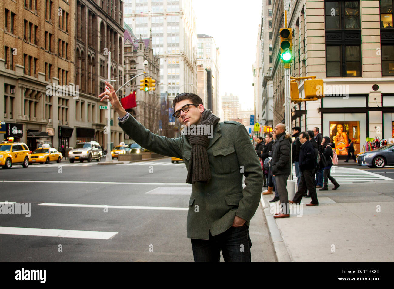 Person standing street markings day hi-res stock photography and images ...