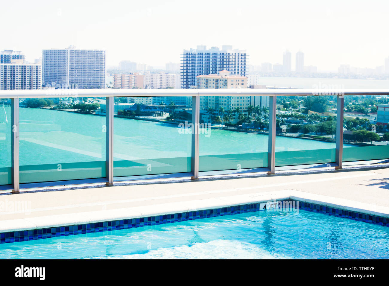 Apartment pool view hi-res stock photography and images - Alamy