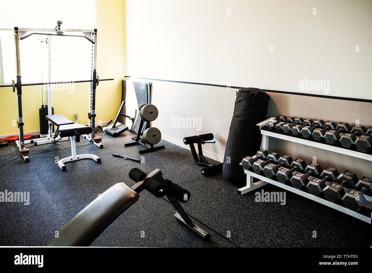 Interior of gym Stock Photo - Alamy