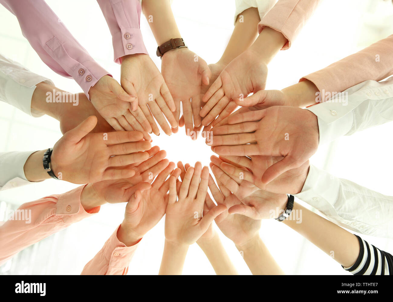 Teamwork concept. Business people hands Stock Photo - Alamy Teamwork concept. Business people hands Stock Photo - Alamy