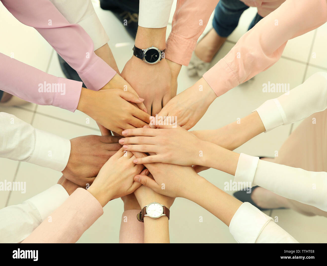 Teamwork concept. Business people hands Stock Photo - Alamy Teamwork concept. Business people hands Stock Photo - Alamy