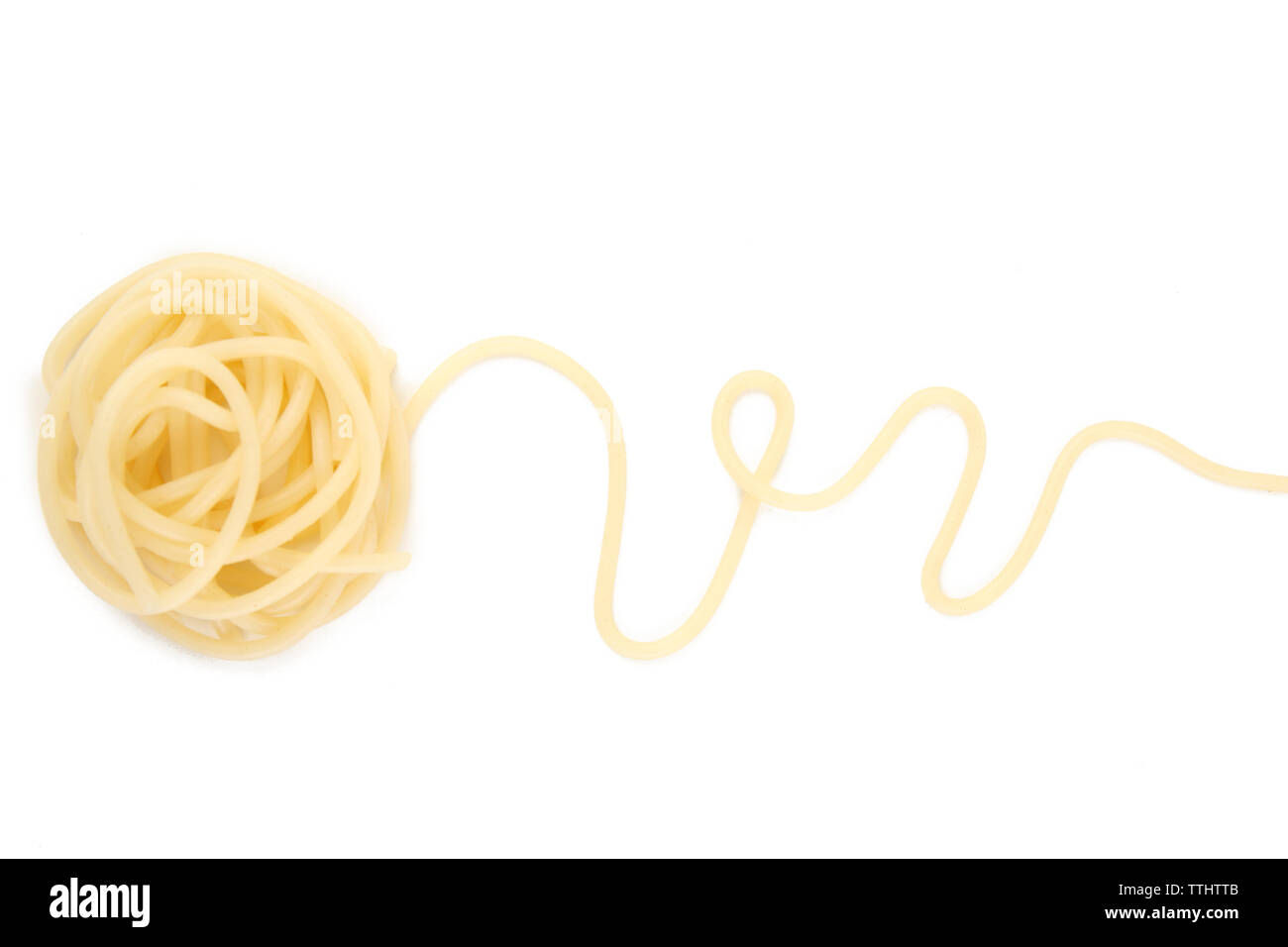 Pile of spaghetti isolated on white Stock Photo - Alamy