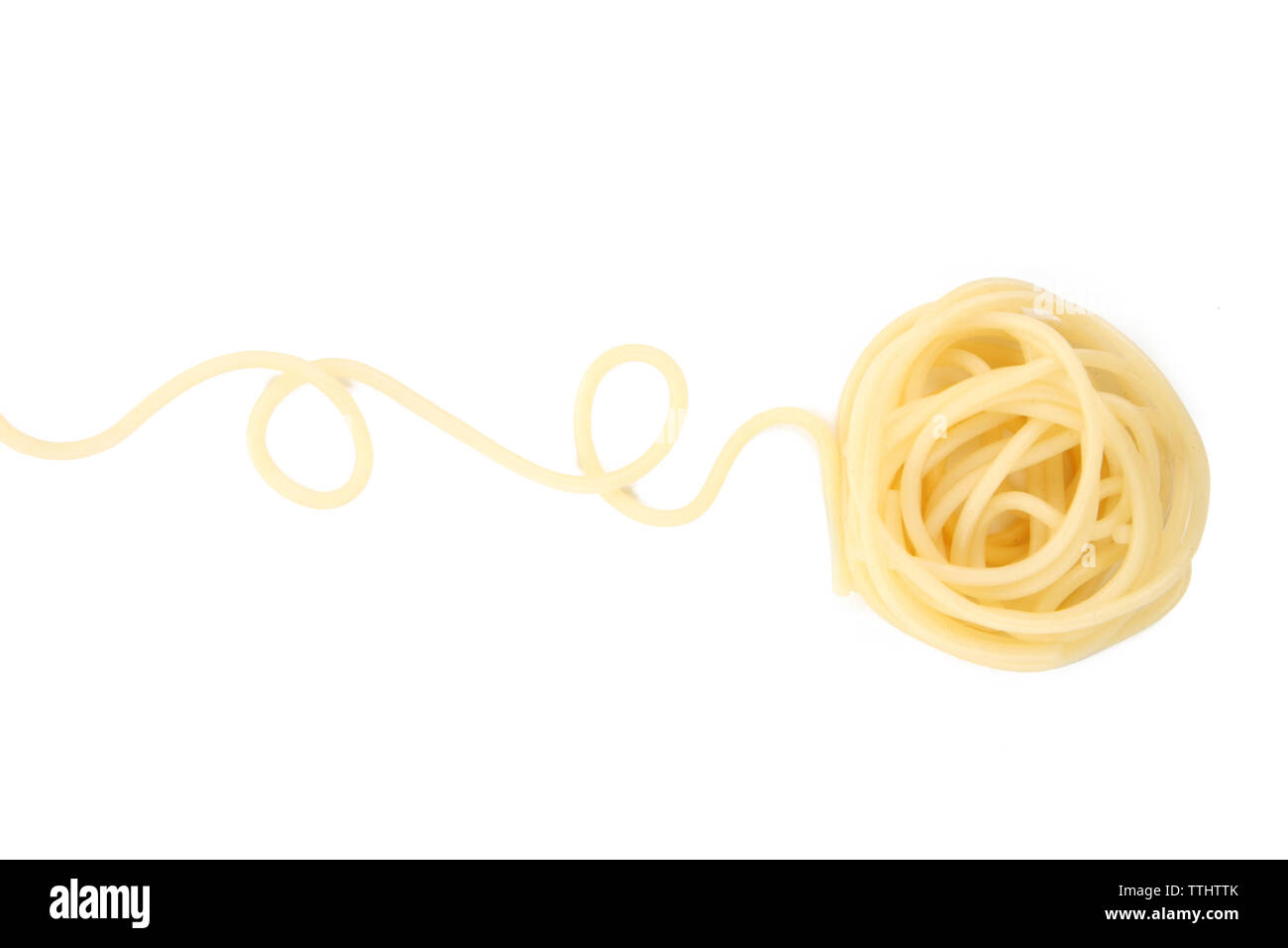 Pile of spaghetti isolated on white Stock Photo - Alamy