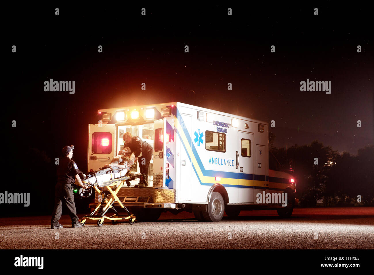 Ambulance rear lights hi-res stock photography and images - Alamy