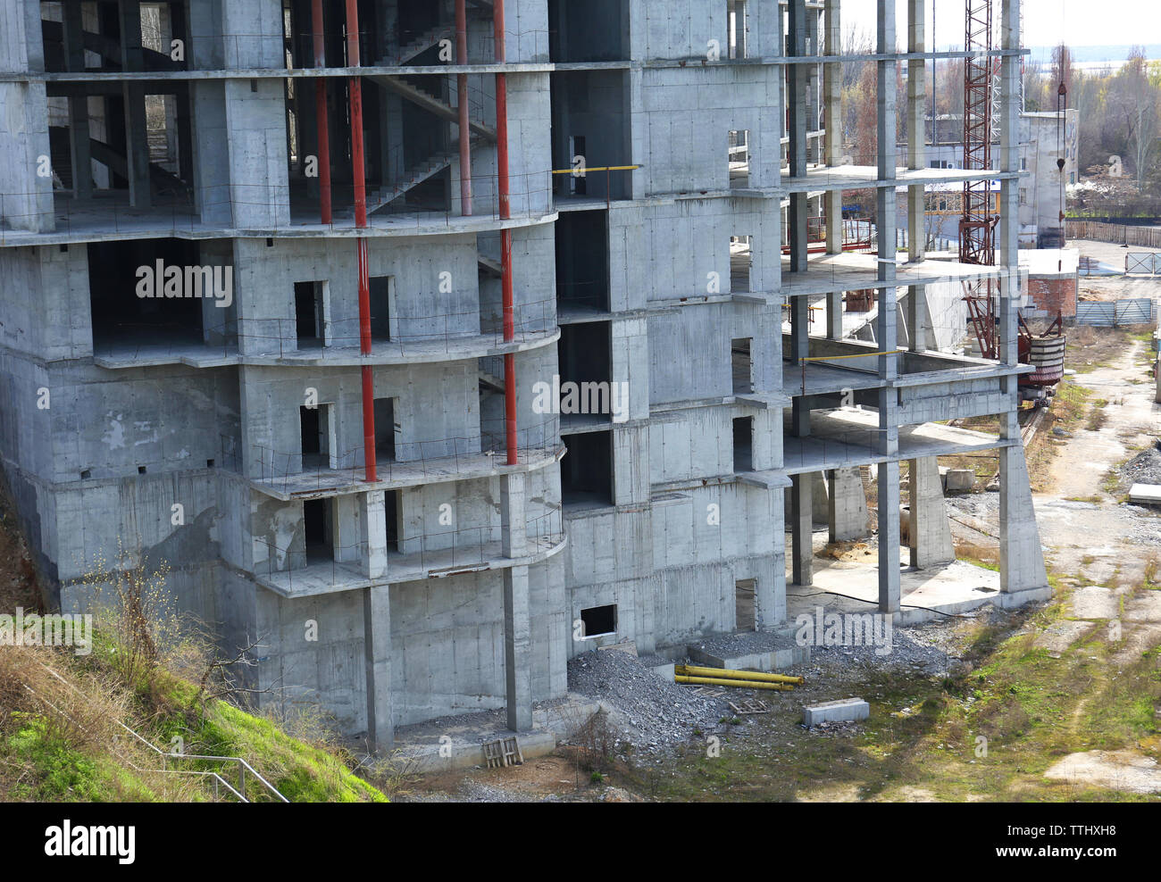 Engineering concept. Big building Stock Photo - Alamy