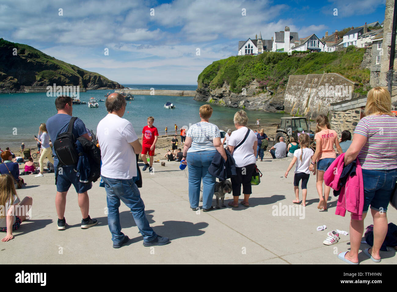Port Isaac, Cornwall, UK, the setting for the TV series Doc Martin ...