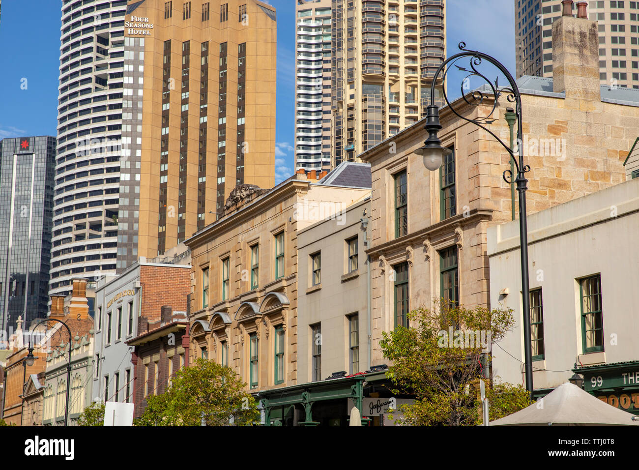 Historic Rocks area of Sydney contrasts with new developments and ...