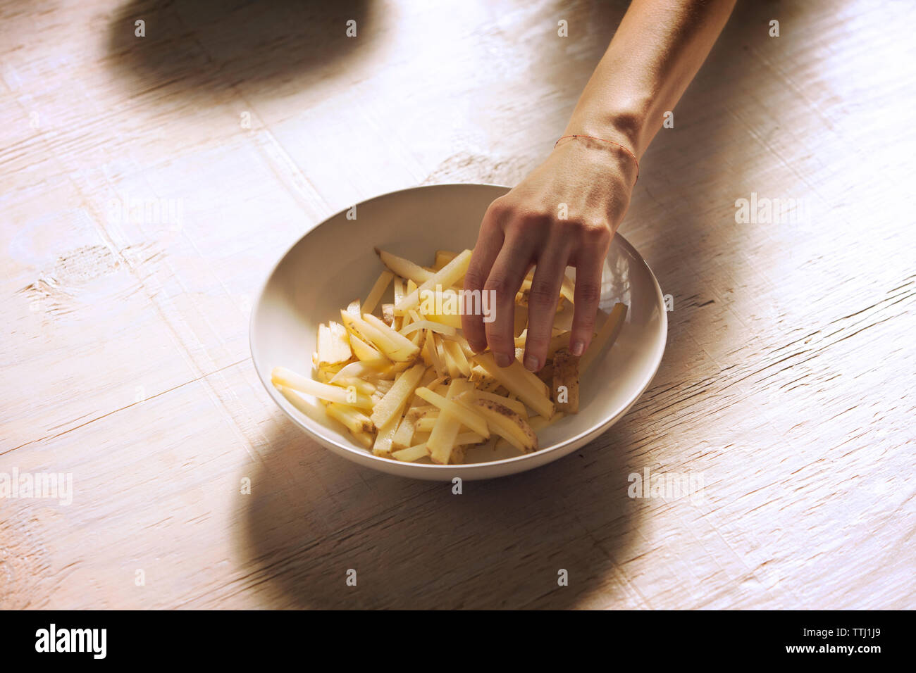 Raw french fries hi-res stock photography and images - Alamy
