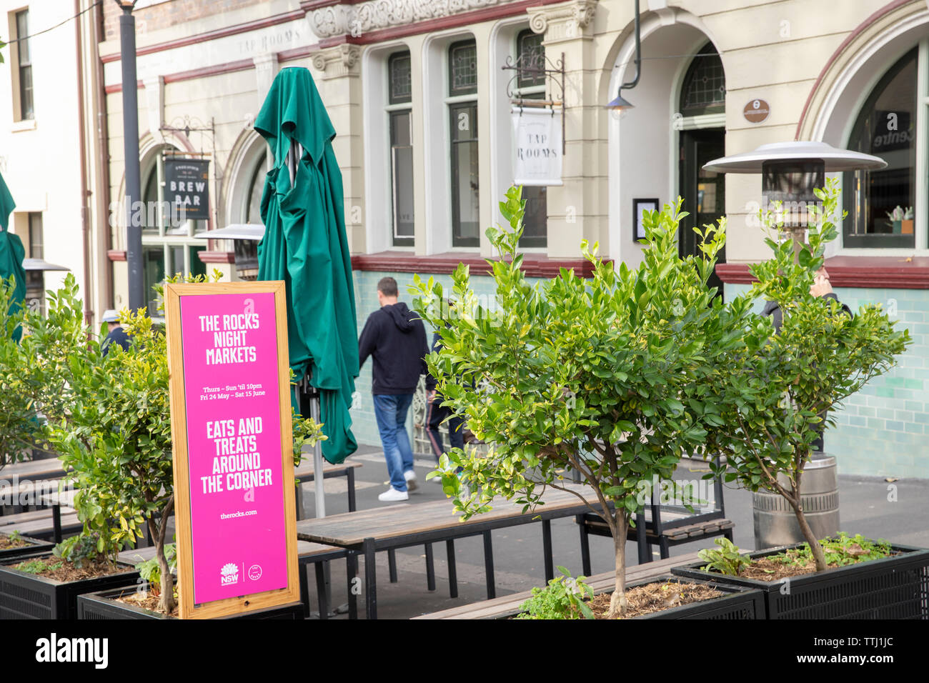 The Rocks area of Sydney and advertising for the Rocks markets,Sydney ...