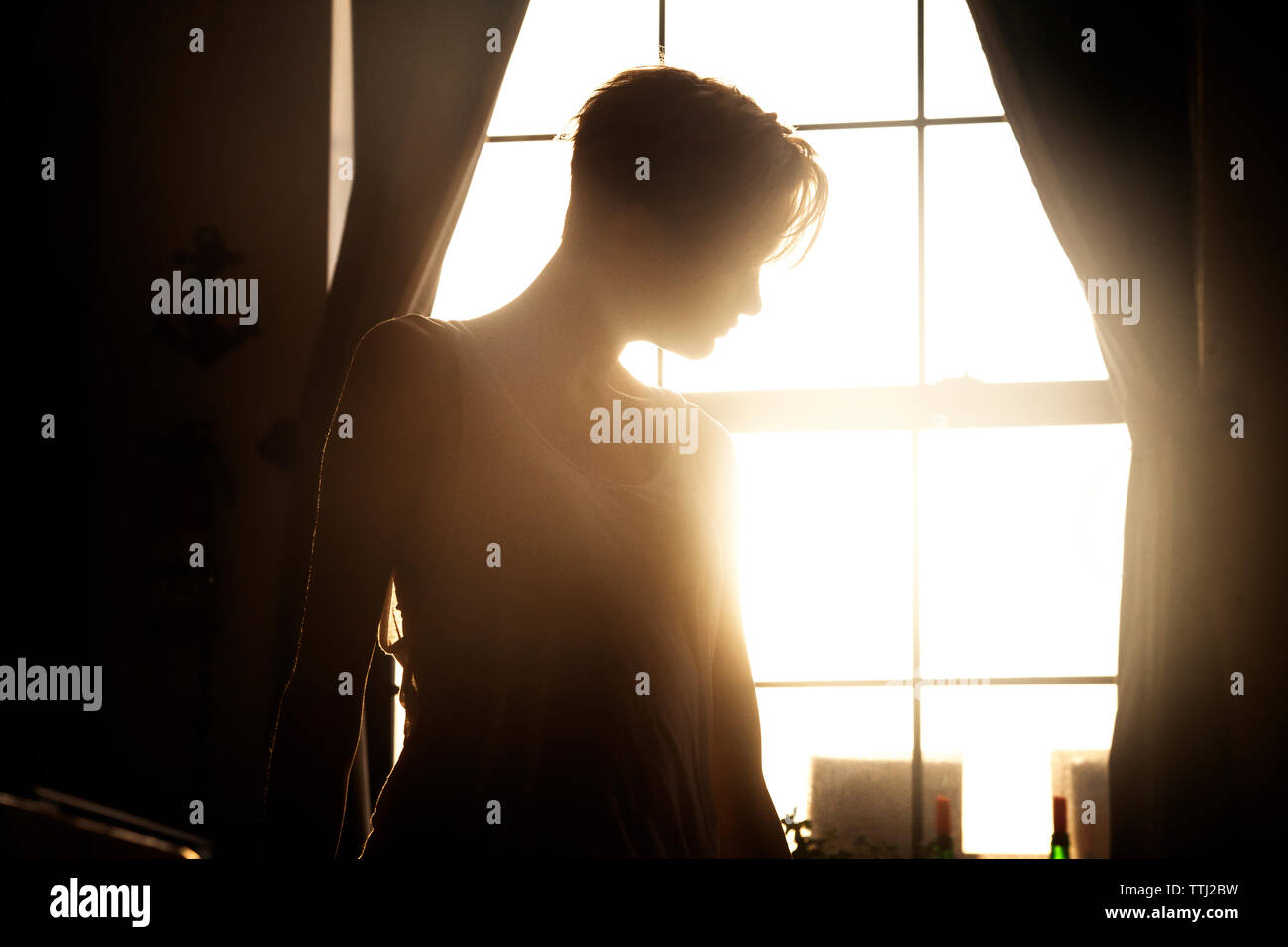 Sunlight bright woman hi-res stock photography and images - Alamy