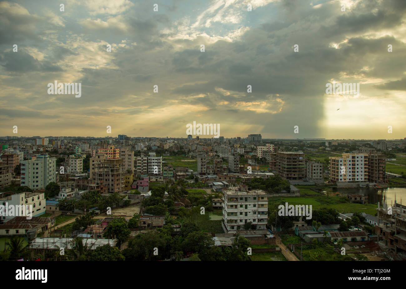 sunset in dhaka, bangladesh Stock Photo - Alamy