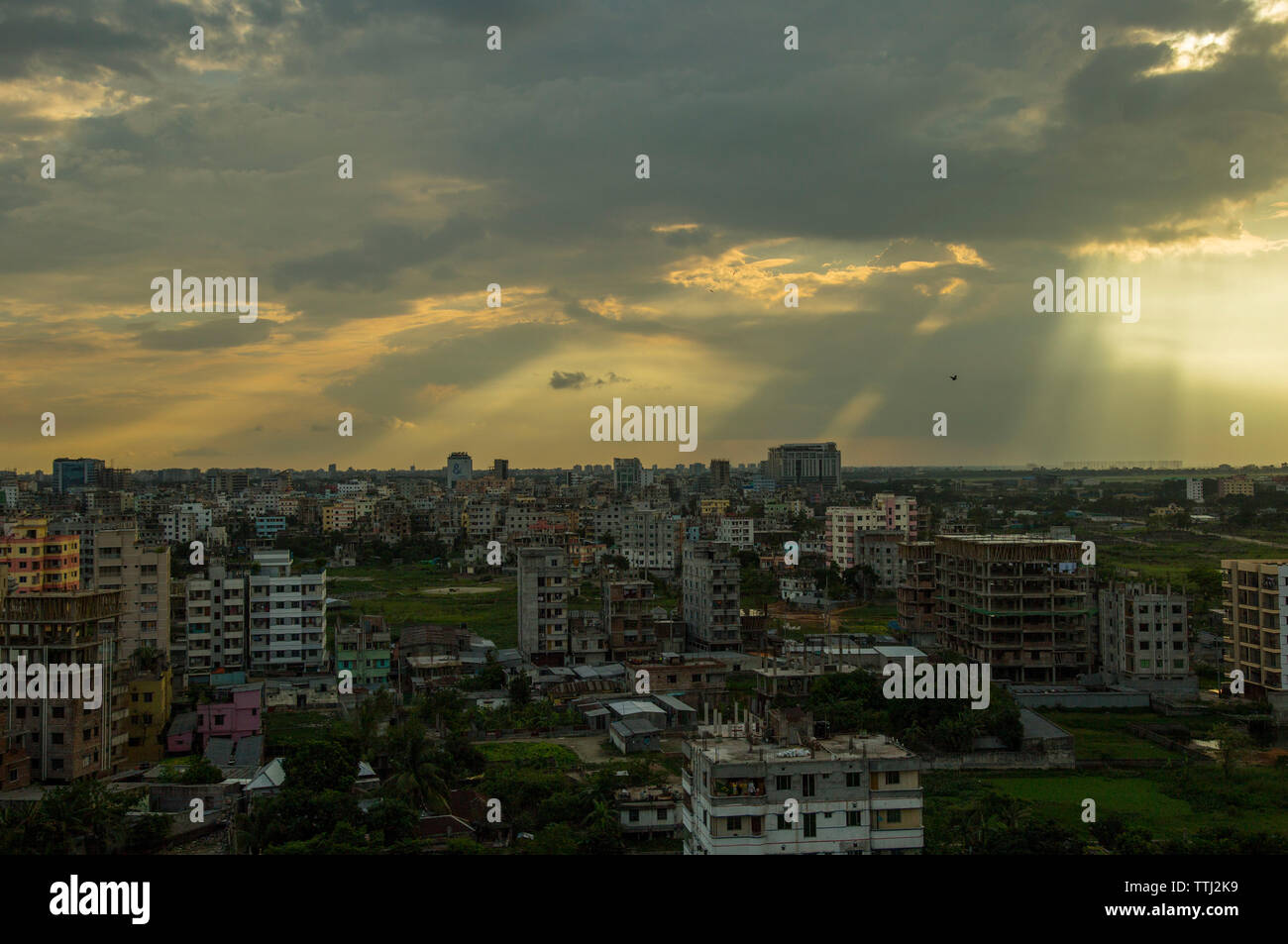 sunset in dhaka, bangladesh Stock Photo - Alamy