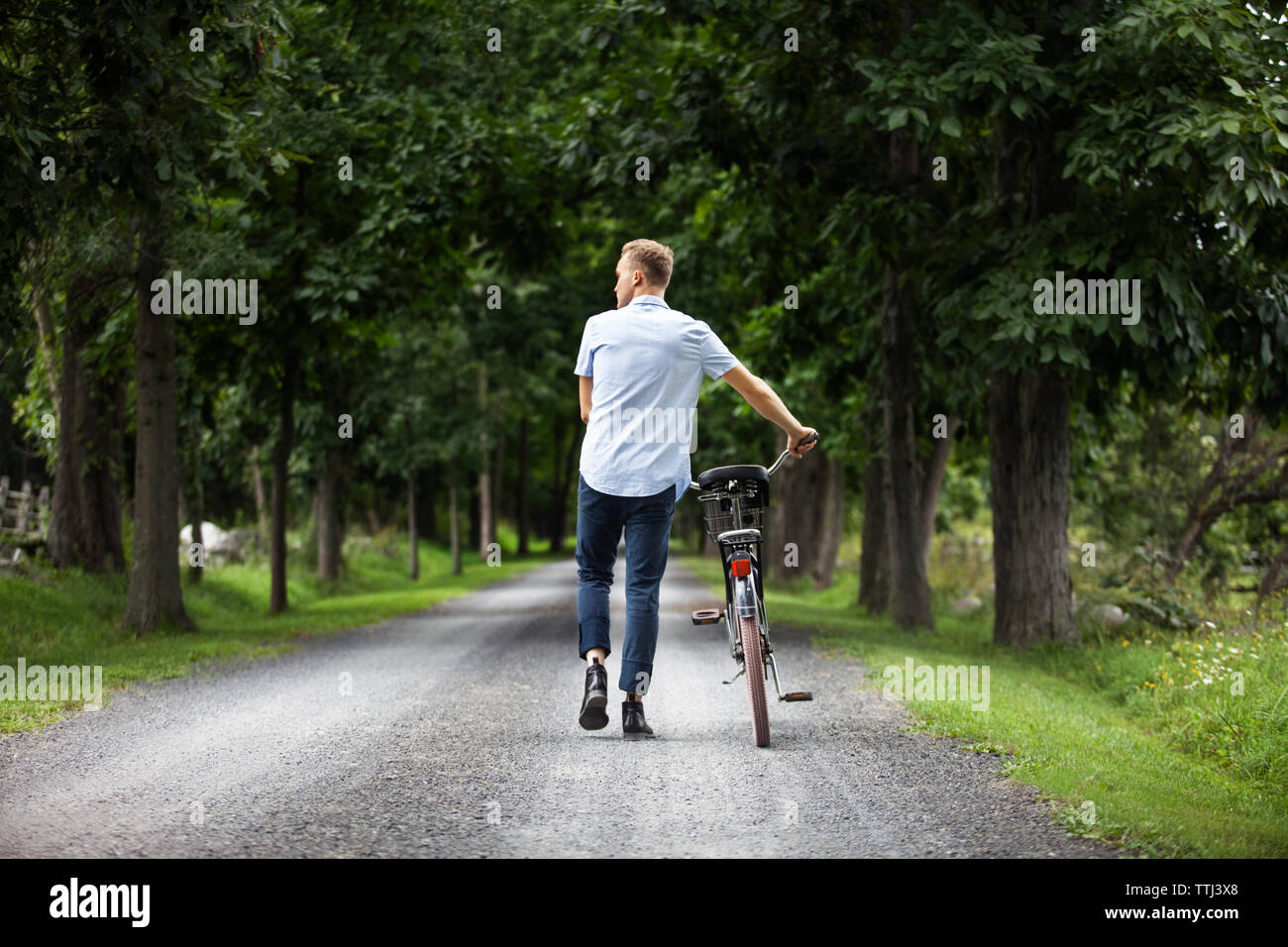 Walking by bicycle hi-res stock photography and images - Alamy
