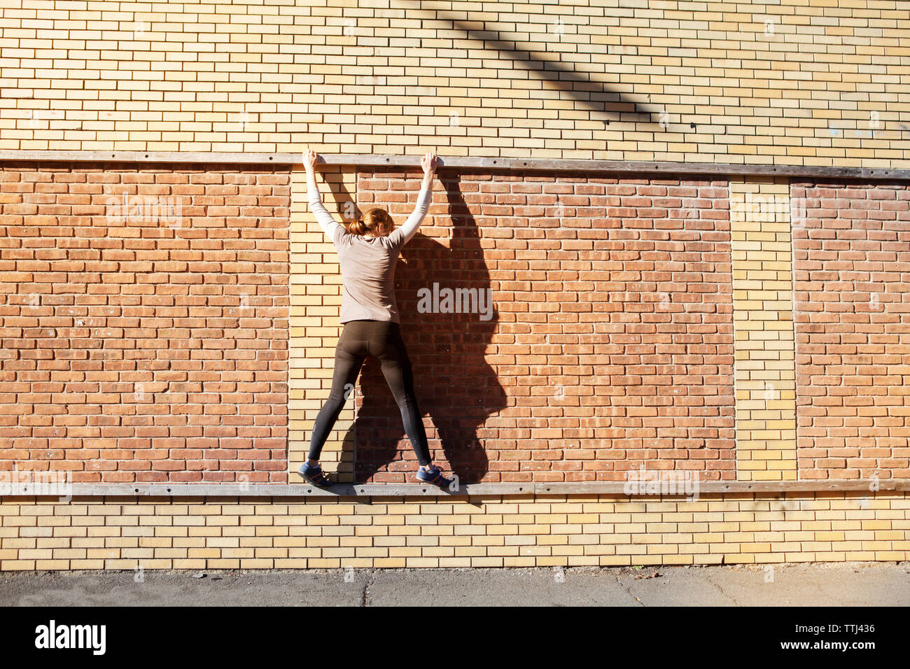 Brick wall railing hi-res stock photography and images - Alamy