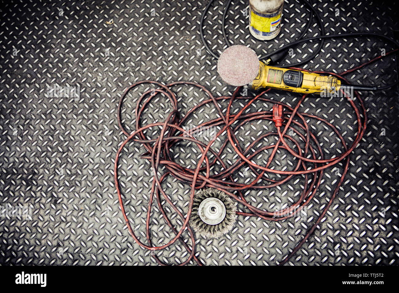 Steel metal flooring hi-res stock photography and images - Alamy