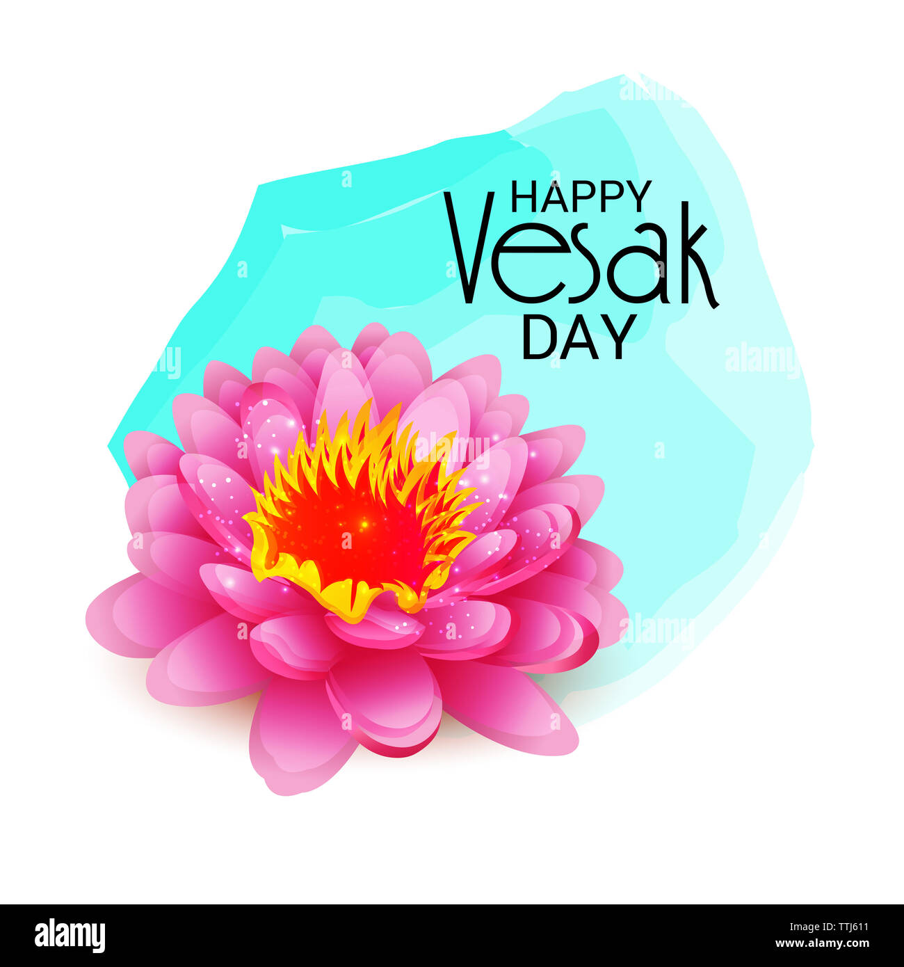 illustration of a background for Happy Vesak Day Stock Photo - Alamy